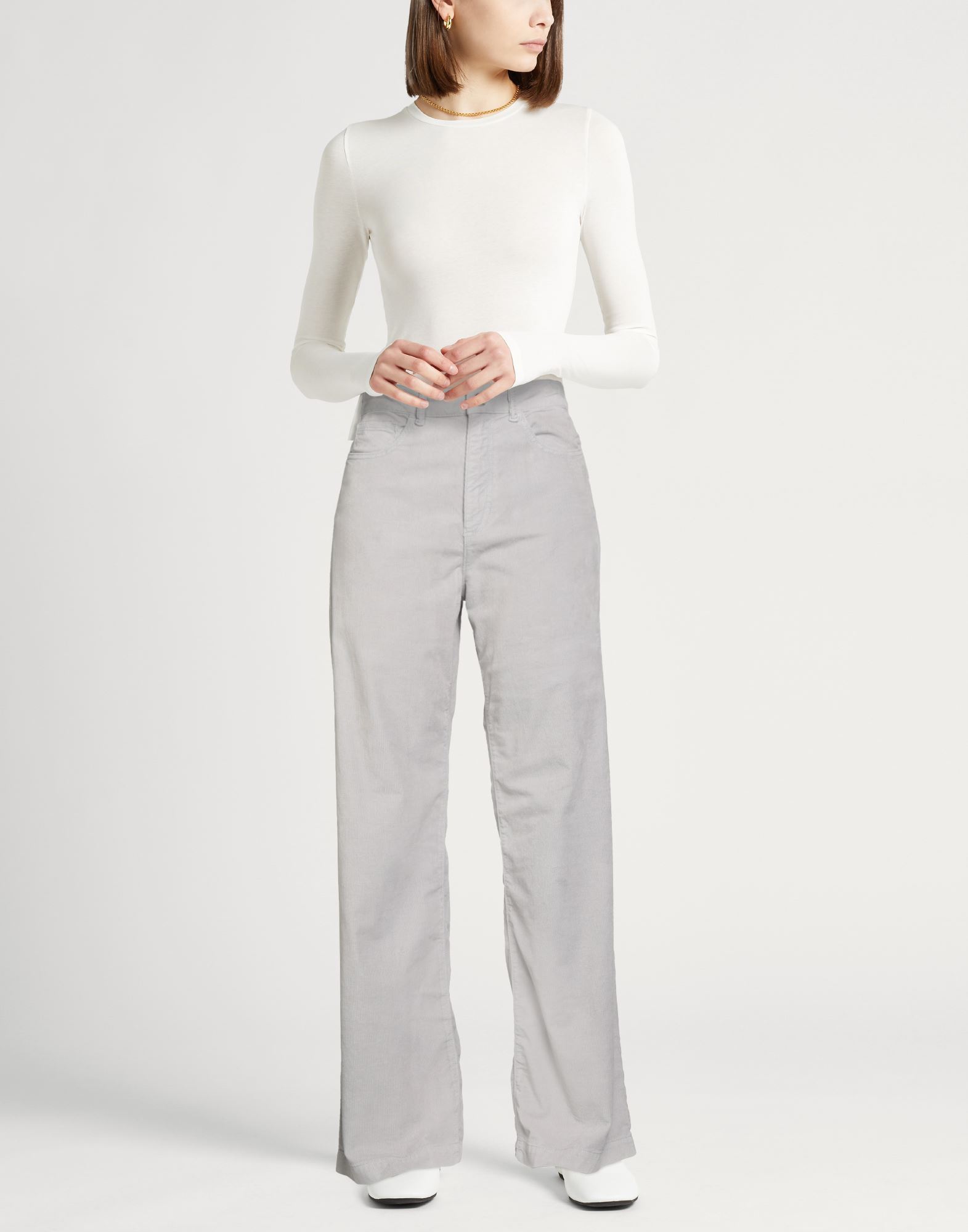 EMPORIO ARMANI Wide-Leg Corduroy Pants